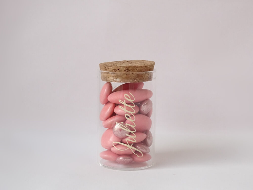 Proefbuisjes met vulling - doopsuiker - Suikeratelier